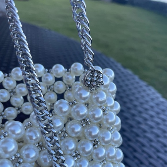 Zara | Bags | Zara Pearl Bead Mini Bucket Bag | Poshmark
